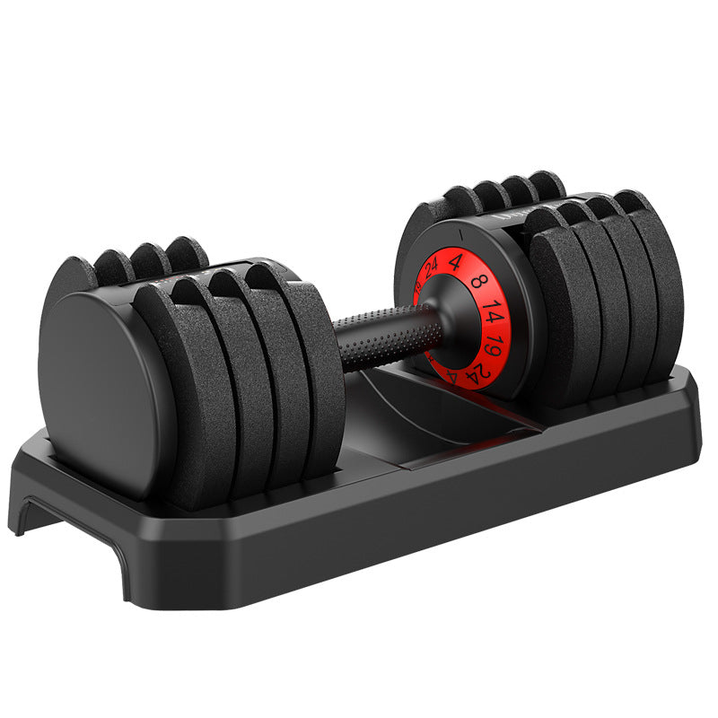 Adjustable Dumbbell with Fast Automatic Adjustable Weights for Body Wo ...